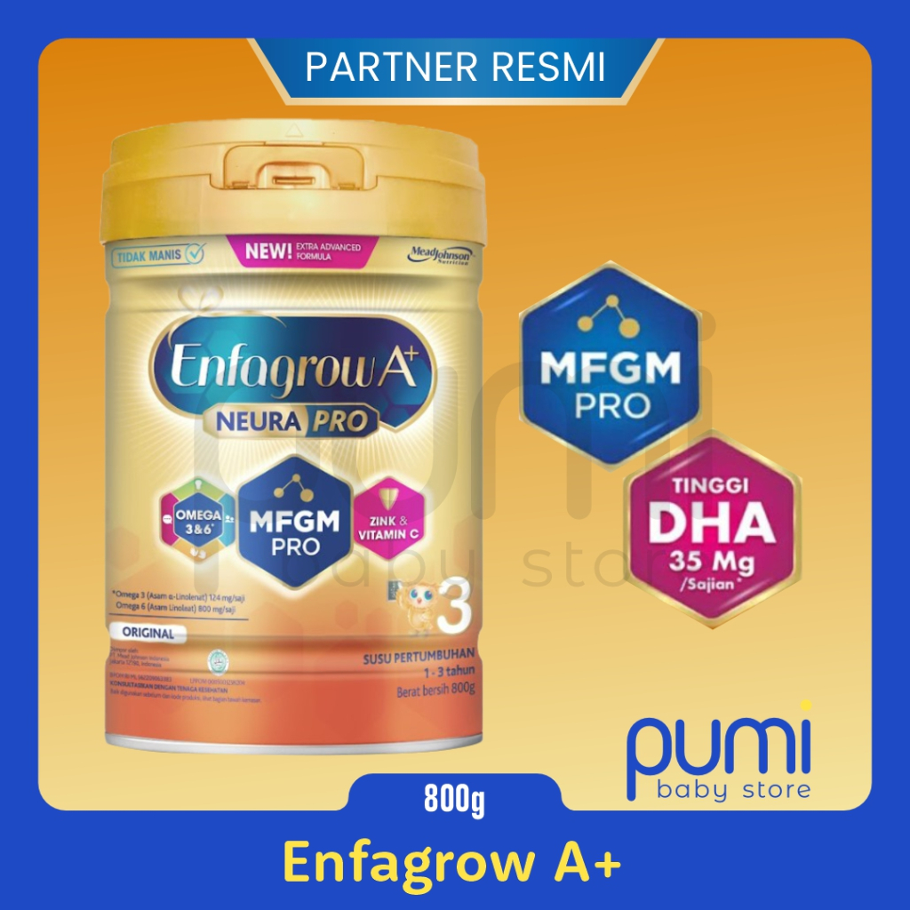 Jual Enfagrow A+ 3 800gr Susu Bubuk Formula Anak 1 - 3 Tahun Rasa ...