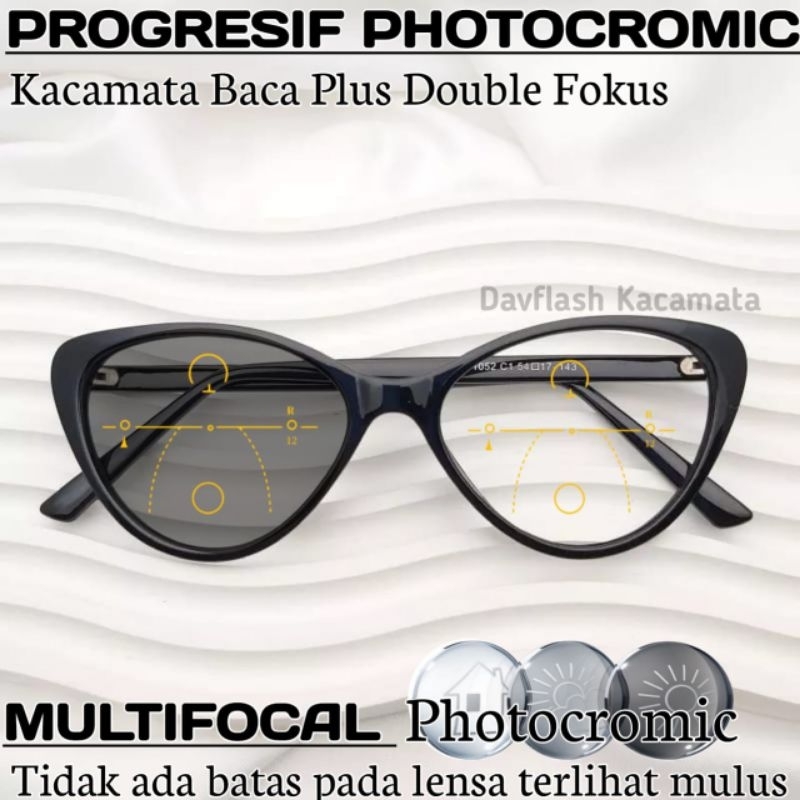 Jual Kacamata 1052 Baca plus lensa progresif photocromic Baca dan jalan ...