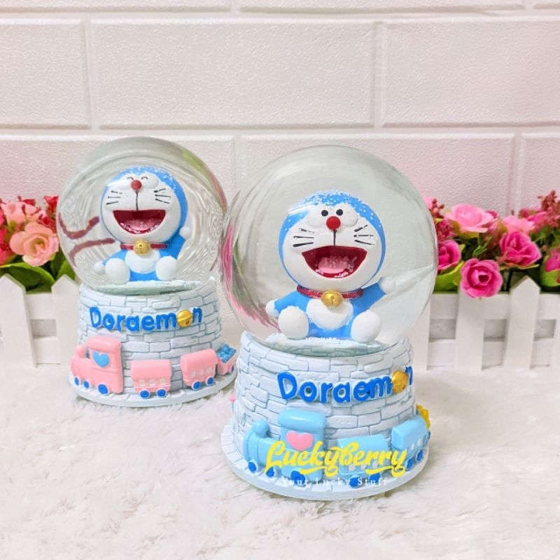 Jual Snowball /Pajangan Bola Kaca Musik Box DORAEMON TRAIN XL (100 ...