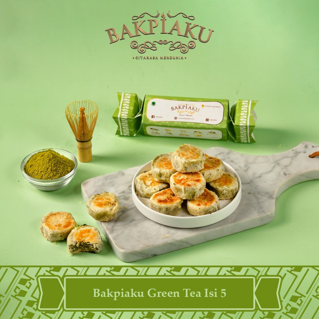 Jual Bakpia Bakpiaku Khas Jogja isi 5 Rasa Greentea | Shopee Indonesia