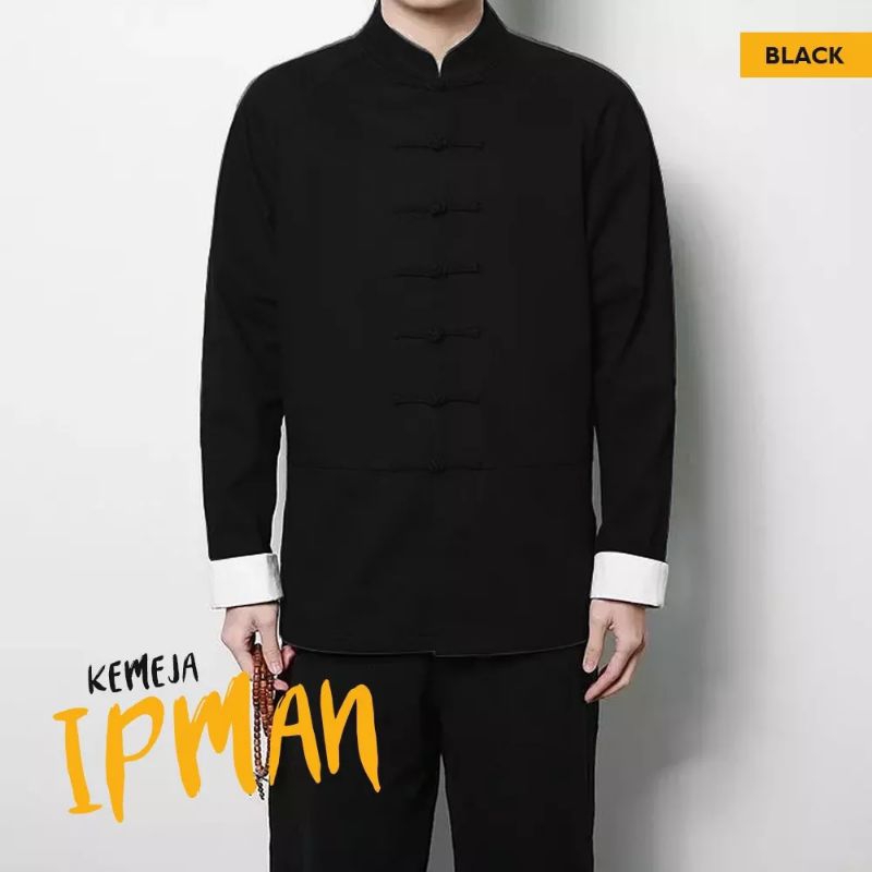 Jual Kemeja Cheongsam / Kemeja IP Man / Koko lengan panjang pria ...