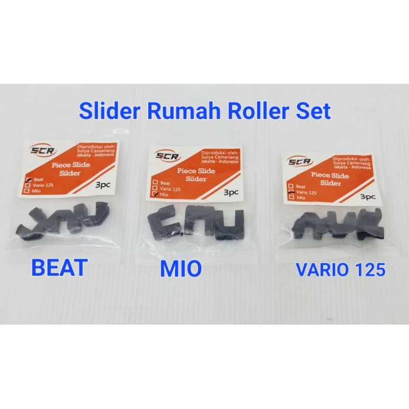 Jual Slider Slide Piece set klip Rumah Roller Roler Beat Vario Mio ...