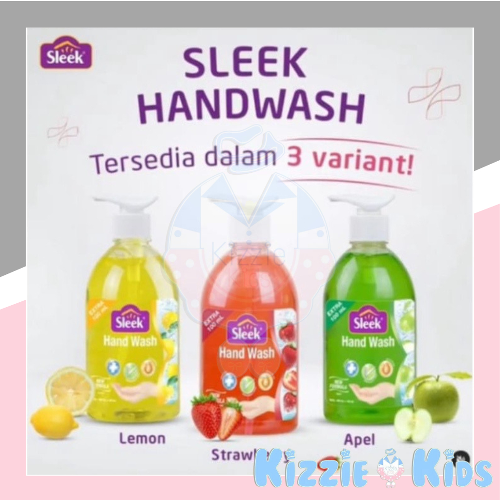 Jual Sleek Hand Wash Anti Bacterial Botol 500ml / Sabun Cuci Tangan ...