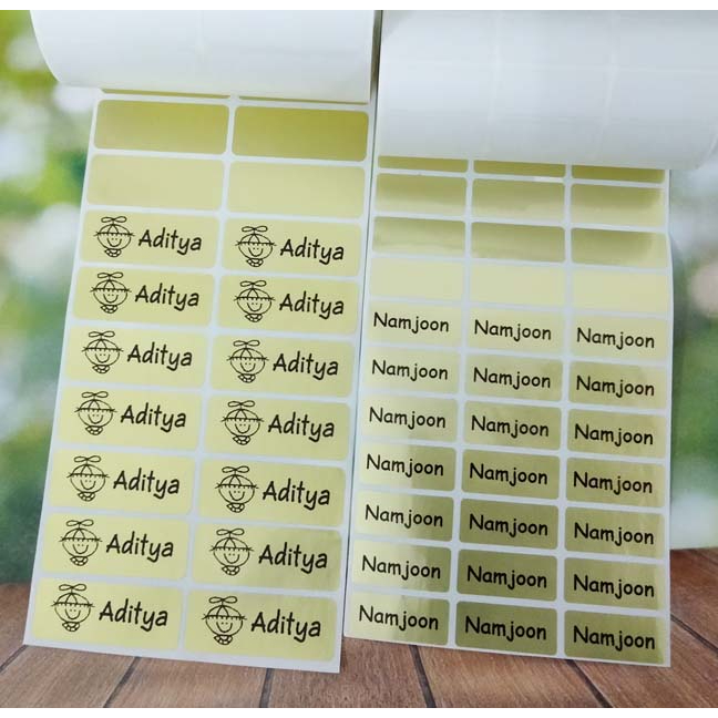 Jual Label Nama Import Waterproof Polos GOLD DOVE | Shopee Indonesia