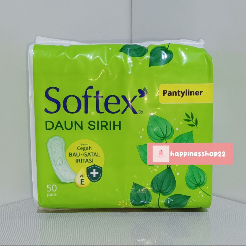 Jual Pantyliner Softex Daun Sirih + Vitamin E isi 50 / 20 pads | Shopee Indonesia
