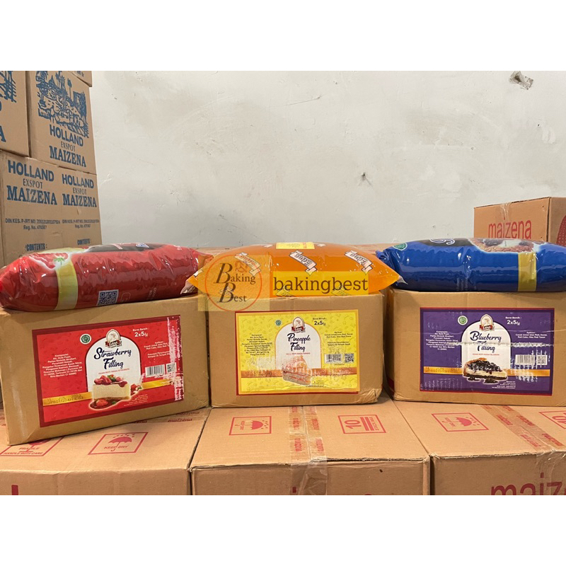 Jual Selai Premium Filling Edna 5 kg . Halal Rasa Strawberry Nanas ...