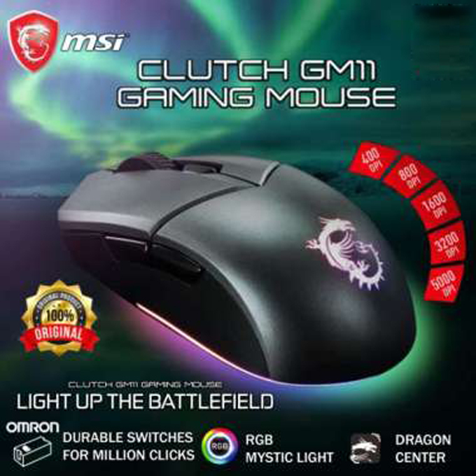 Jual MSI Clutch GM11 Gaming Mouse | Shopee Indonesia