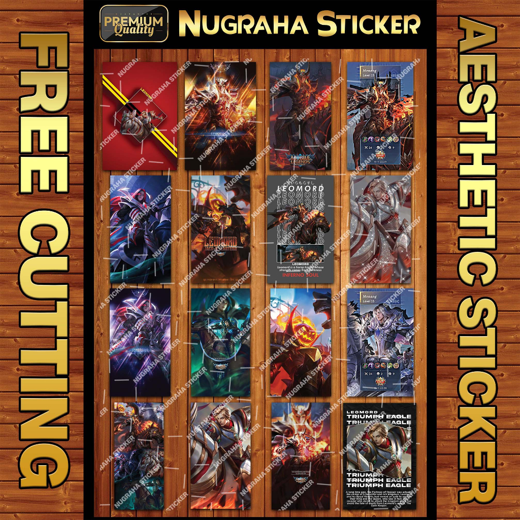 Jual (176 PCS) Sticker Leomord MLBB (Sticker Mobile Legends) | Shopee ...