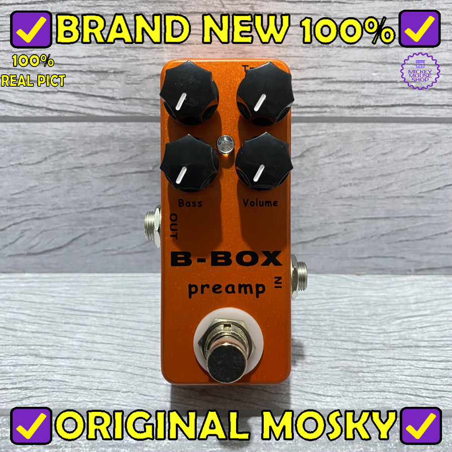 Jual Efek Gitar Mosky B-BOX Preamp BB Booster Overdrive Pedal Effects | Shopee Indonesia