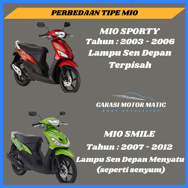 Jual Full Body Halus Mio New Sporty Smile Full Set | Shopee Indonesia