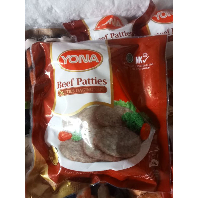 Jual YONA beef Patties Daging Sapi 500gr | Shopee Indonesia