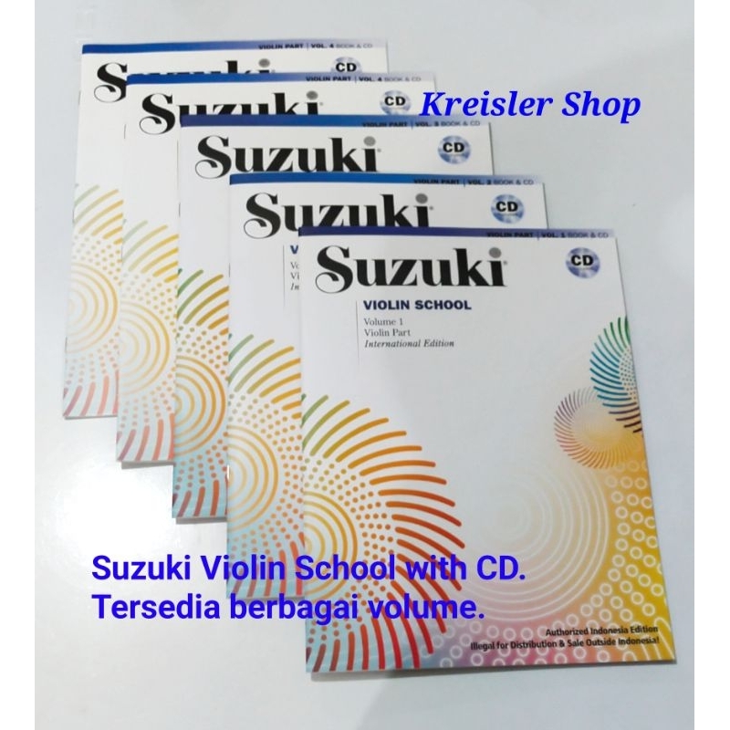 Jual Buku biola pemula Suzuki Violin School volume 1,2,3,4,5 silahkan pilih Susuki violin ...