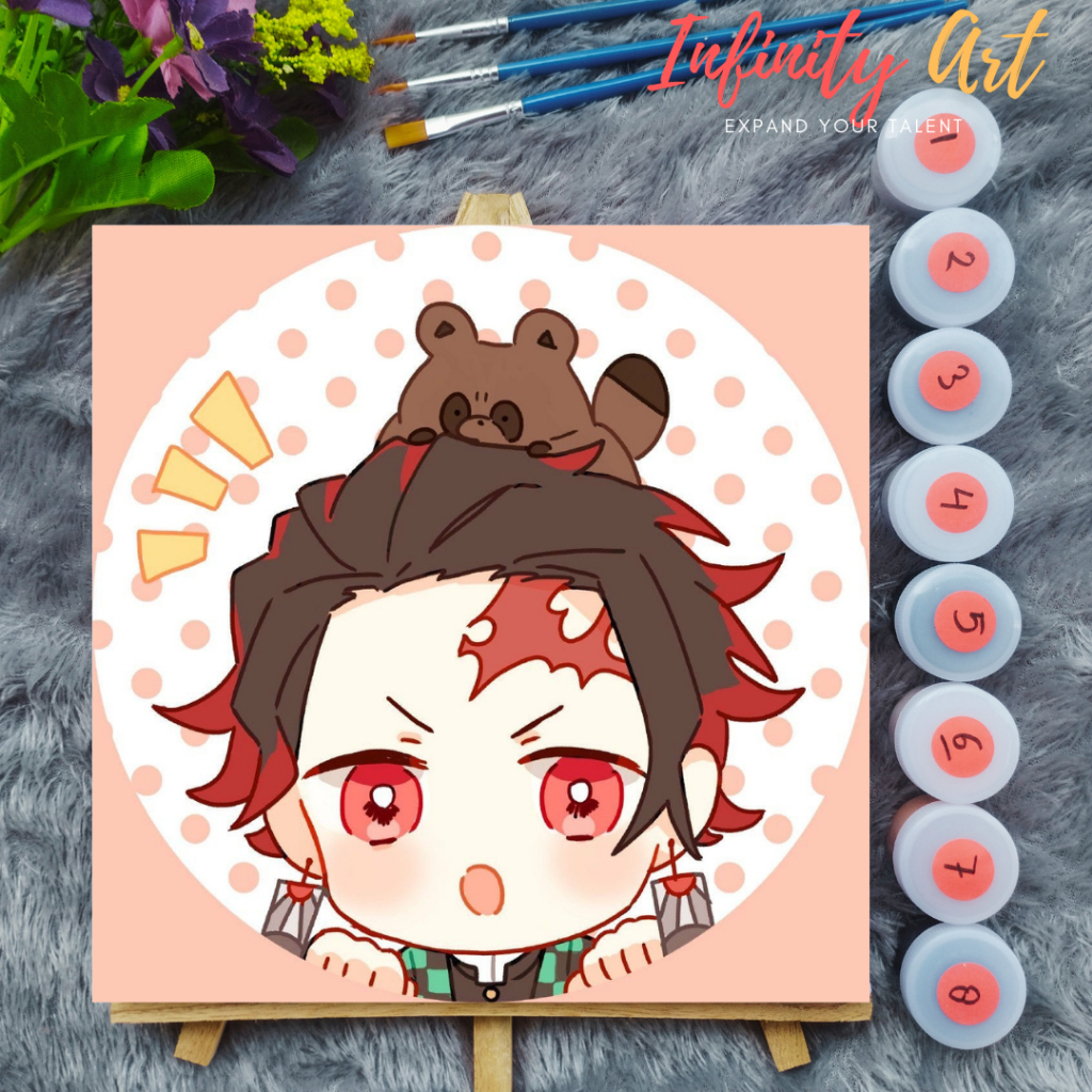 Jual Paint by Number Anime Demon Slayer Kimetsu no Yaiba Nezuko Tanjiro ...