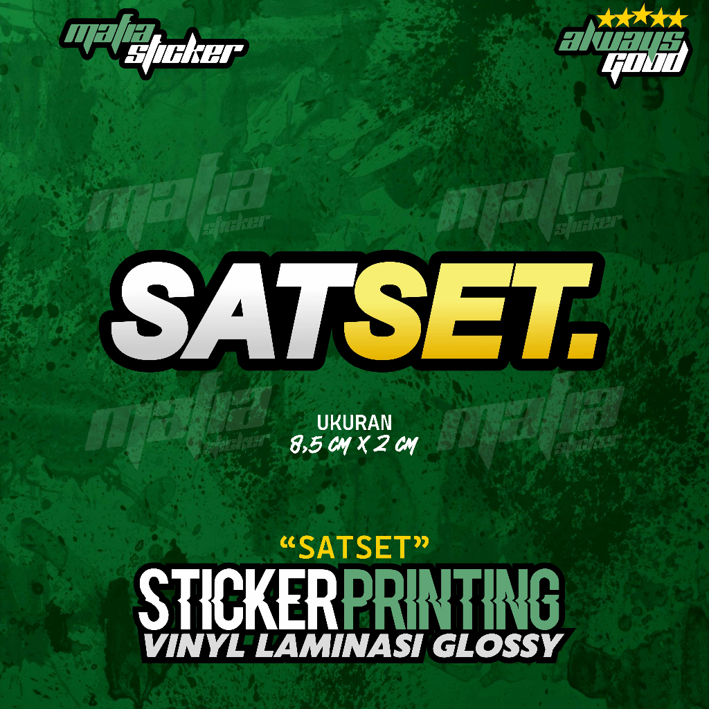 Jual STICKER/STIKER PRINT CUT SATSET VIRAL | Shopee Indonesia