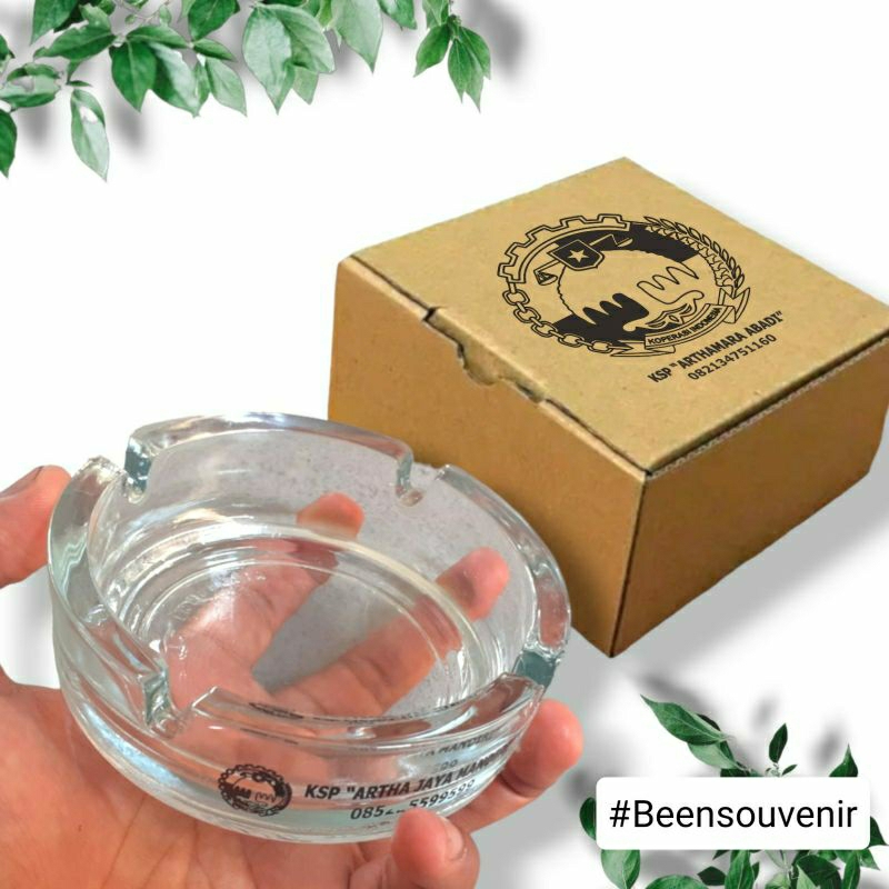 Jual Suvenir Asbak Custom Desain Box Kertas | Shopee Indonesia