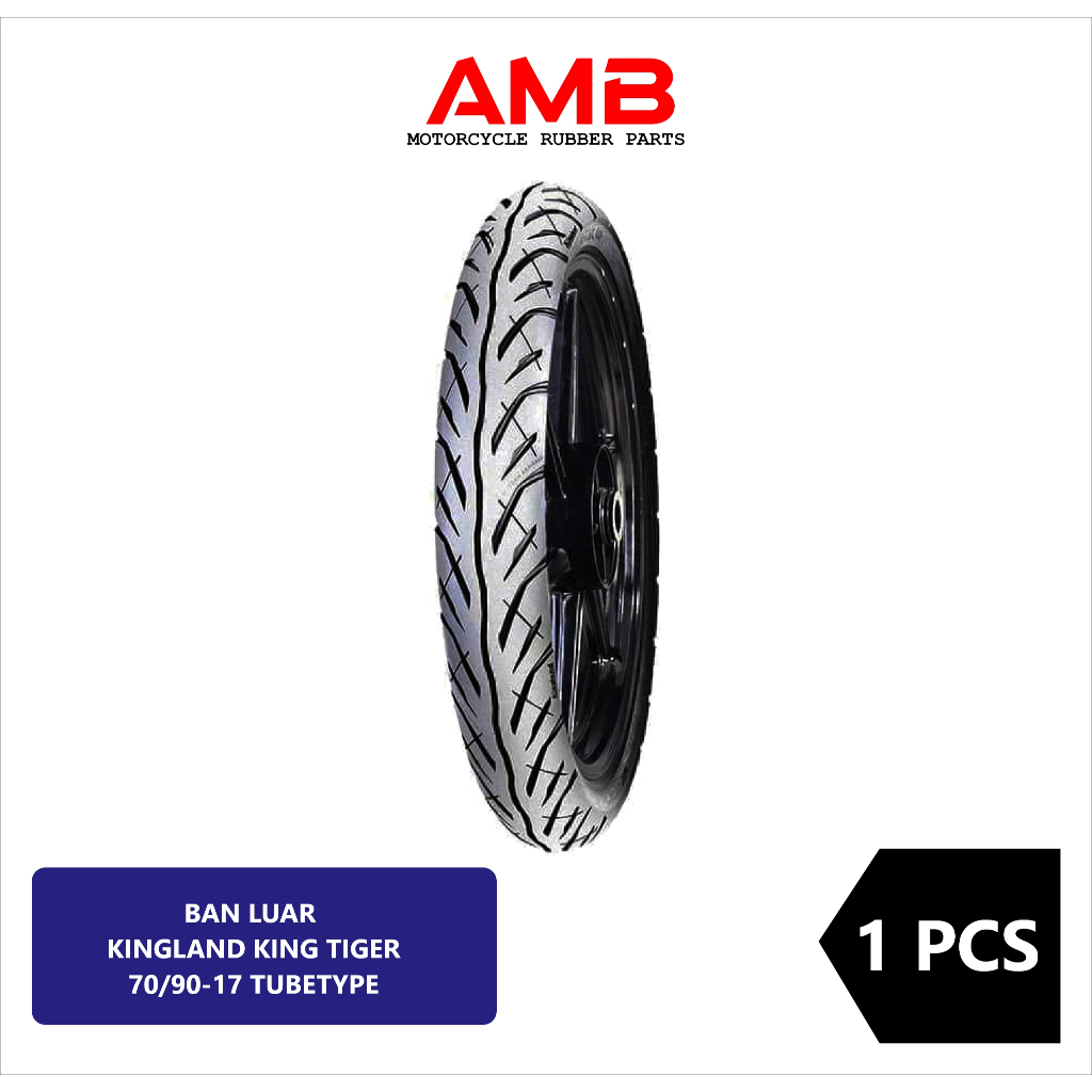 Jual BAN LUAR KINGLAND KING TIGER TUBETYPE 70/90 RING 17 70/90-17 M/C 38P | Shopee Indonesia
