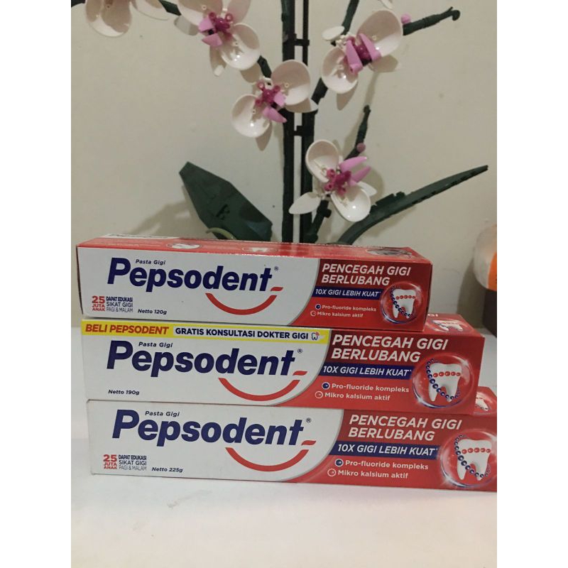 Jual Pepsodent Pencegah Gigi Berlubang Netto 120g, 190g, 225g. | Shopee ...