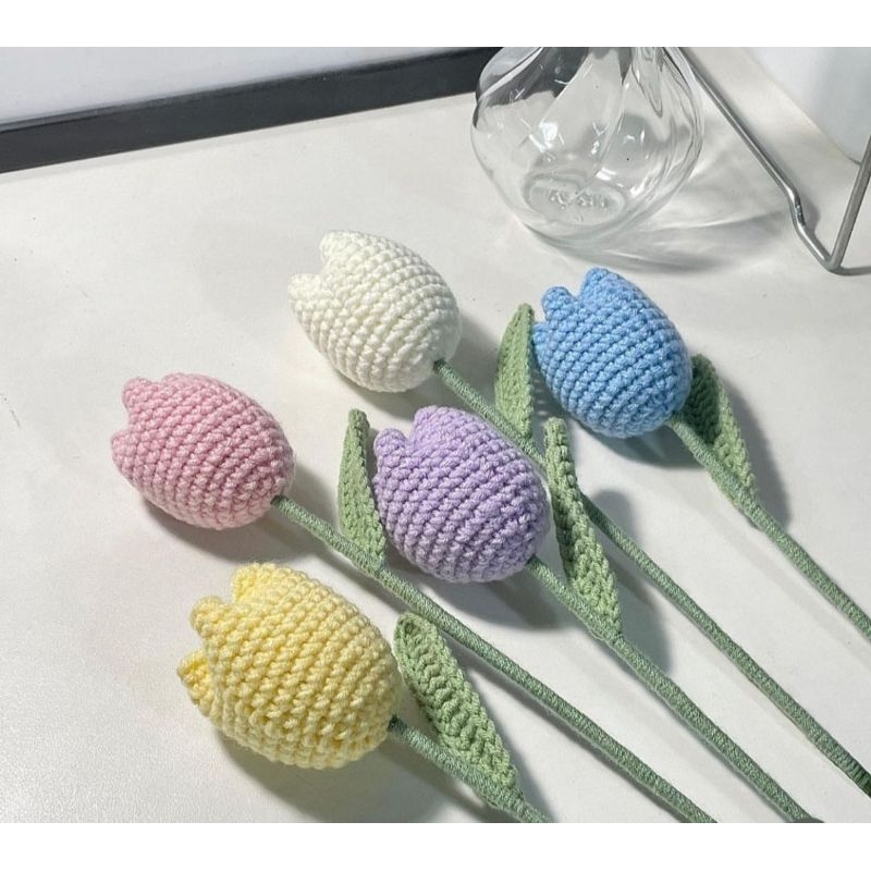 Jual [READY] Bunga Tulip Crochet Per Tangkai | Bunga Hiasan | Buket ...