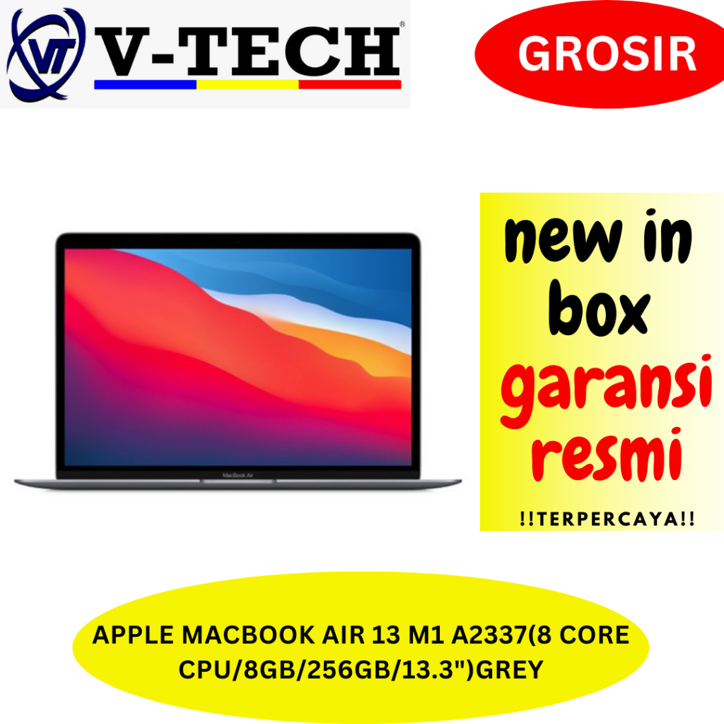 Jual APPLE MACBOOK AIR 13 M1 A2337(8 CORE CPU/8GB/256GB/13.3")GREY ...