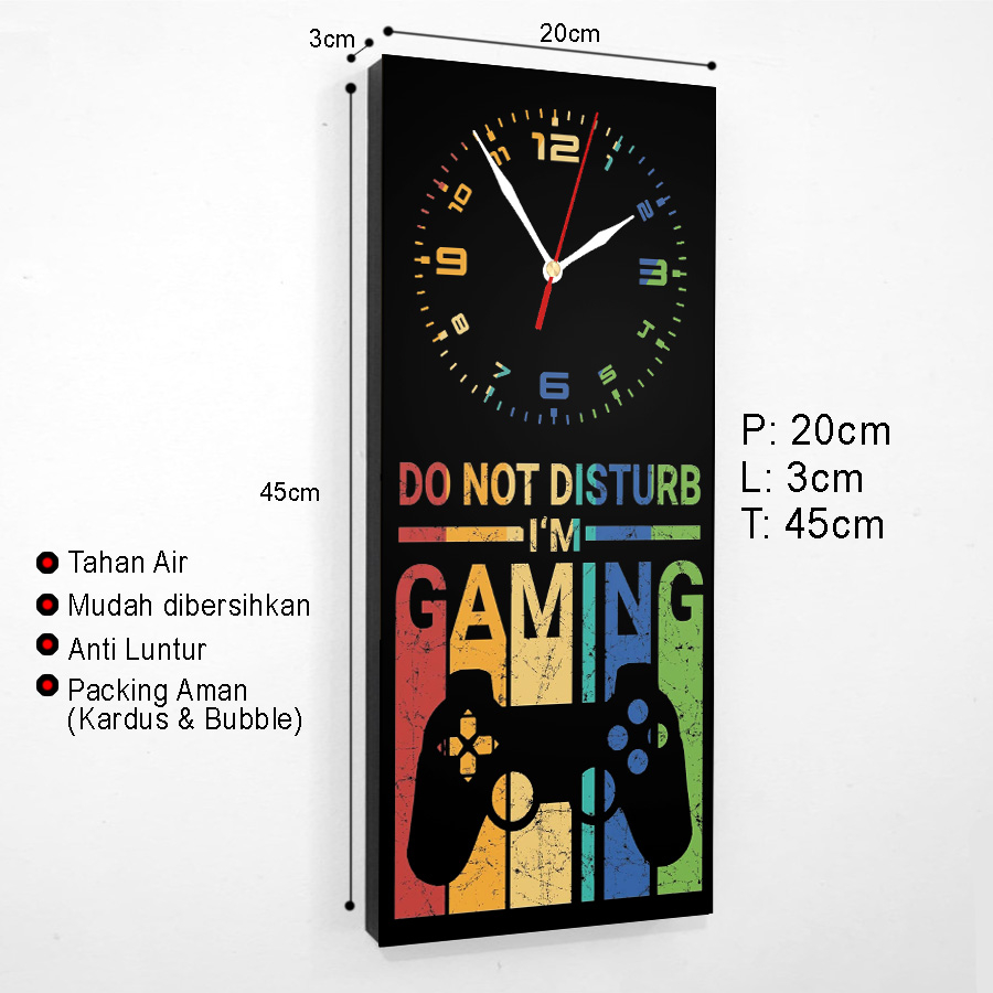 Jual Jam Dinding Gaming Hiasan Dinding Kamar Aesthetic Gamers Ps ...
