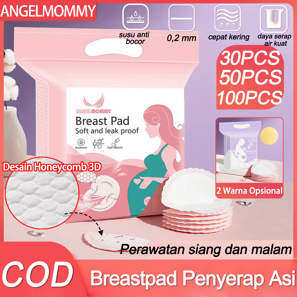 Jual Breast pad 50pcs Disposable ringan dan bernapas Menyusui Anti Bocor Nursing Penyerap ...