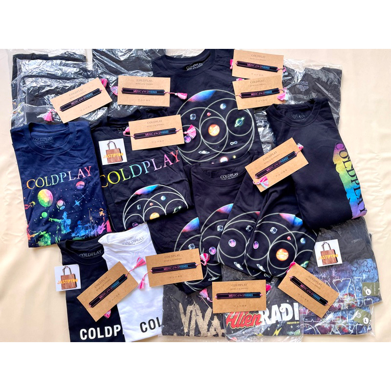 Jual READYSTOCK COLDPLAY MERCHANDISE OFFICIAL | Shopee Indonesia