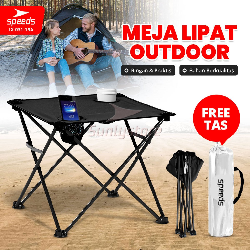 Jual SPEEDS Meja Lipat Kain Outdoor Indoor Camping Portable Folding ...