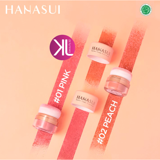 Jual Hanasui Perfect Cheek Blush & Go Powder Blush on | Shopee Indonesia