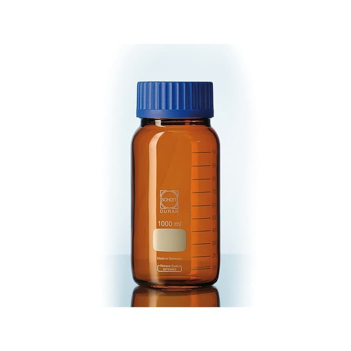 Jual DURAN Laboratory Bottle Amber Wide Mouth 1000 ML botol lab coklat ...