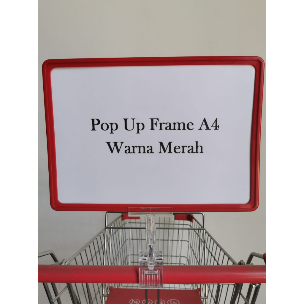 Jual Pop Up Frame Promotion Board Ukuran A4 Jepitan Tiang Promo Minimarket Supermarket A4 Papan ...