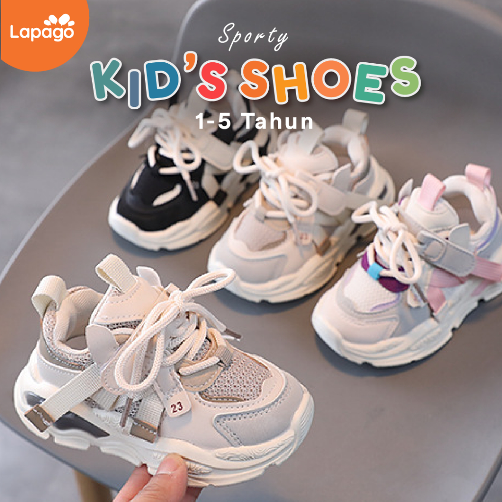 Jual LAPAGO FREE BOX Sepatu Sneakers Casual Anak Laki Laki Perempuan ...