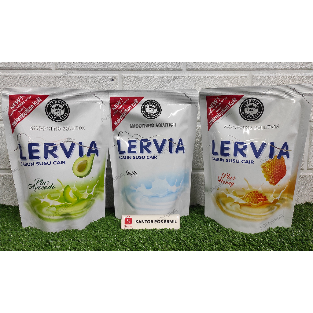 Jual Lervia Sabun Cair 400 ML (Pouch) | Shopee Indonesia