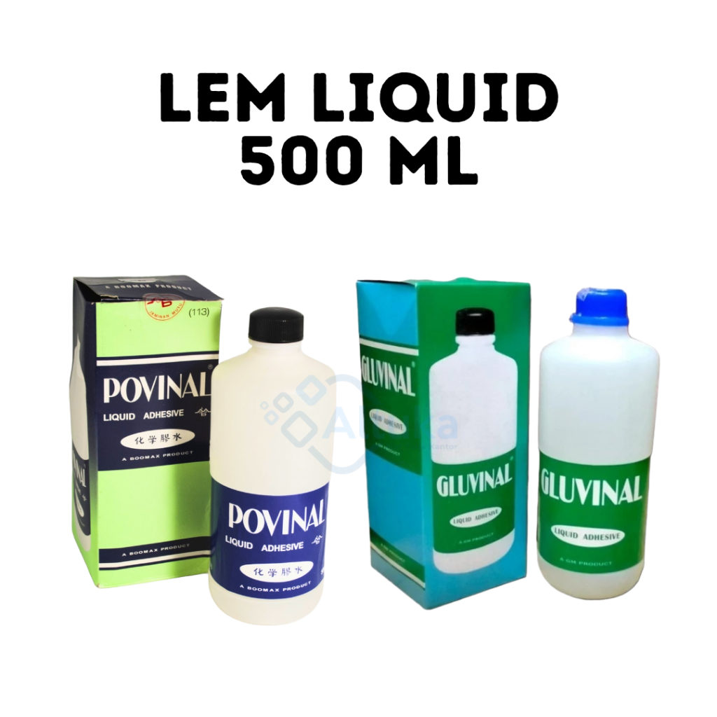 Jual Lem Povinal Jumbo Besar 500 ML untuk buat slime | Shopee Indonesia