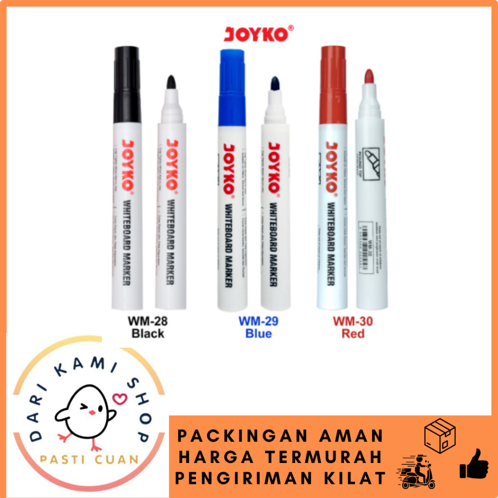 Jual JOYKO WHITEBOARD MARKER / SPIDOL PAPAN TULIS WM-28 WM-29 WM-30 ...