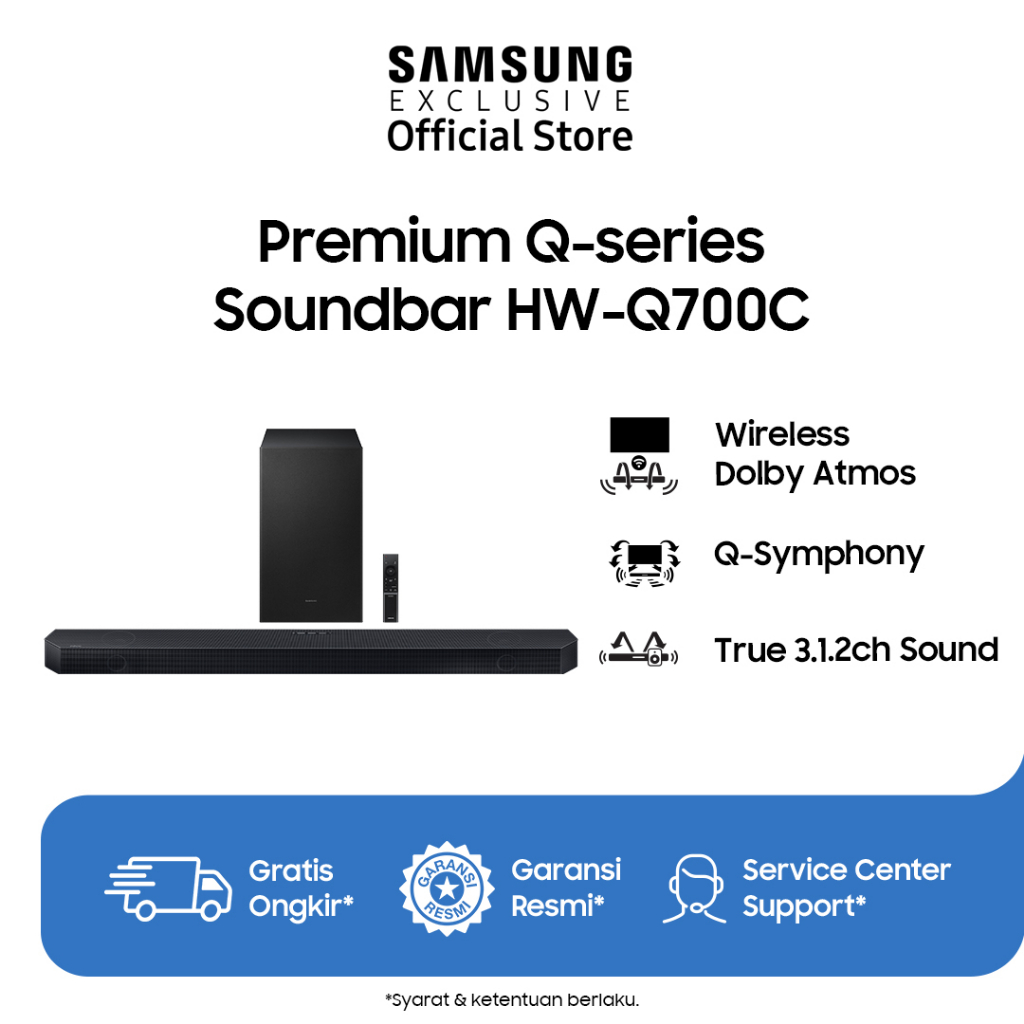 Jual Samsung Premium Q-series Soundbar HW-Q700C | Shopee Indonesia