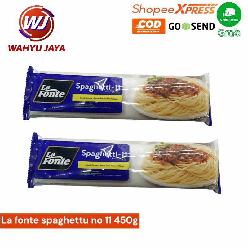 Jual la fonte spaghetti no 11 450g | Shopee Indonesia