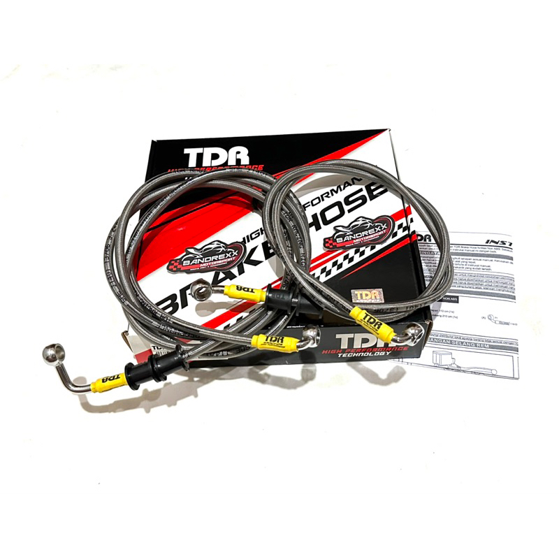 Jual Selang Rem TDR Non ABS Titanium Silver for Yamaha Nmax-Aerox 155-All New Nmax-Nmax Turbo ...