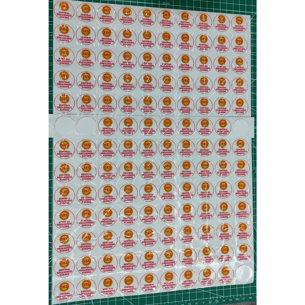 Jual Sticker atau stiker custome transparan laminating hologram 3D ...