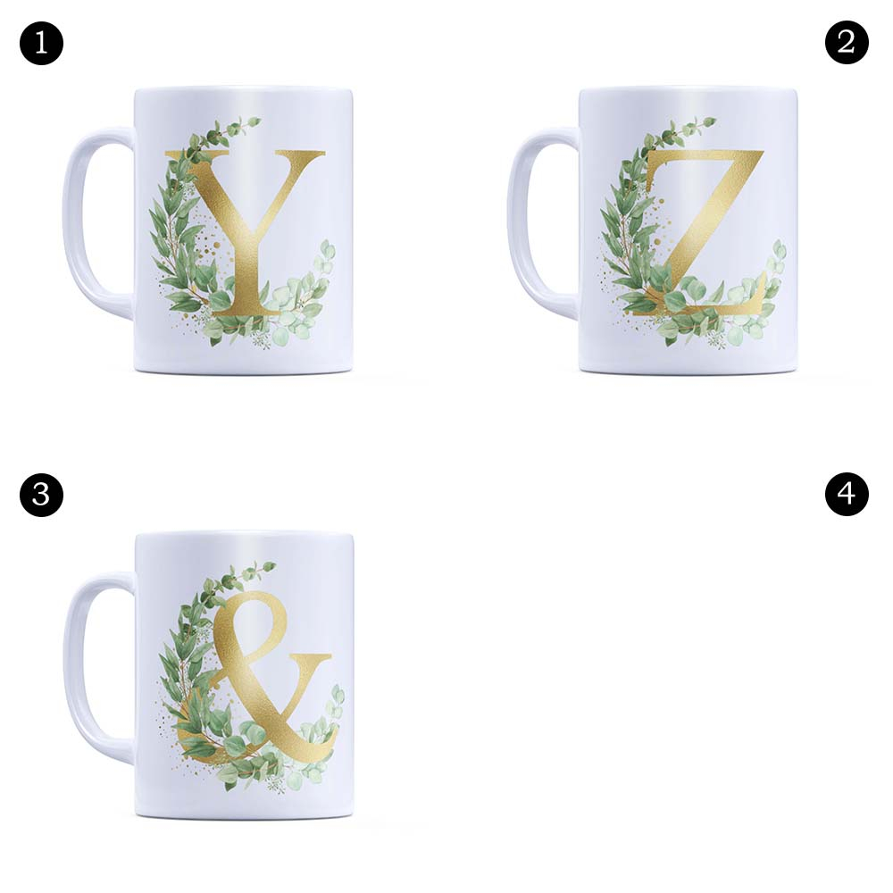 Jual Mug Gelas Huruf Inisial Y Z & Mug Gelas Keramik Premium Gift ...