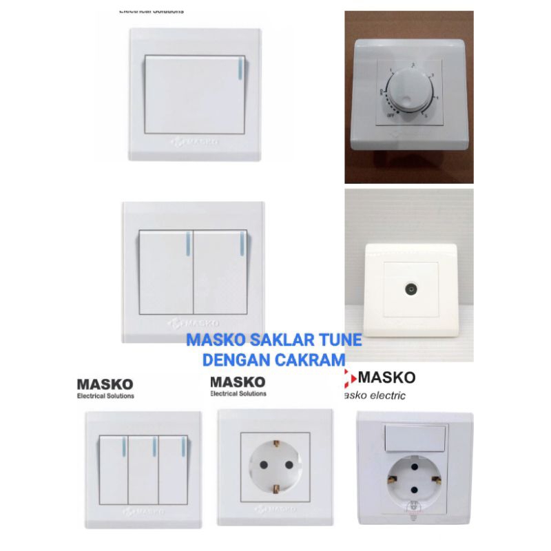 Jual MASKO Saklar TUNE Minimalis Inbow Tanam Belakang Cakram SNI ...