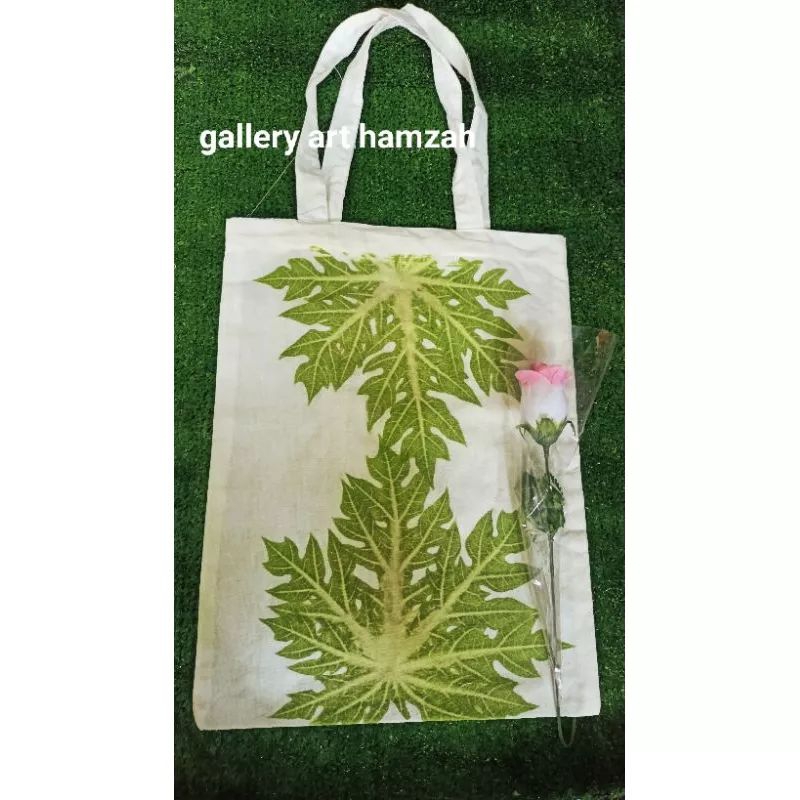 Jual totebag/tas wanita ecoprint 30x30 | Shopee Indonesia