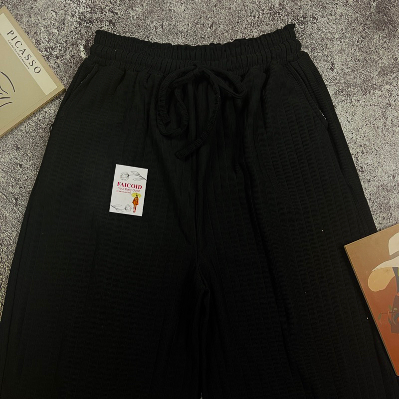 Jual Kulot Knit Tebal Premium Tali serut/Kulot Knit Highwaist Terbaru ...