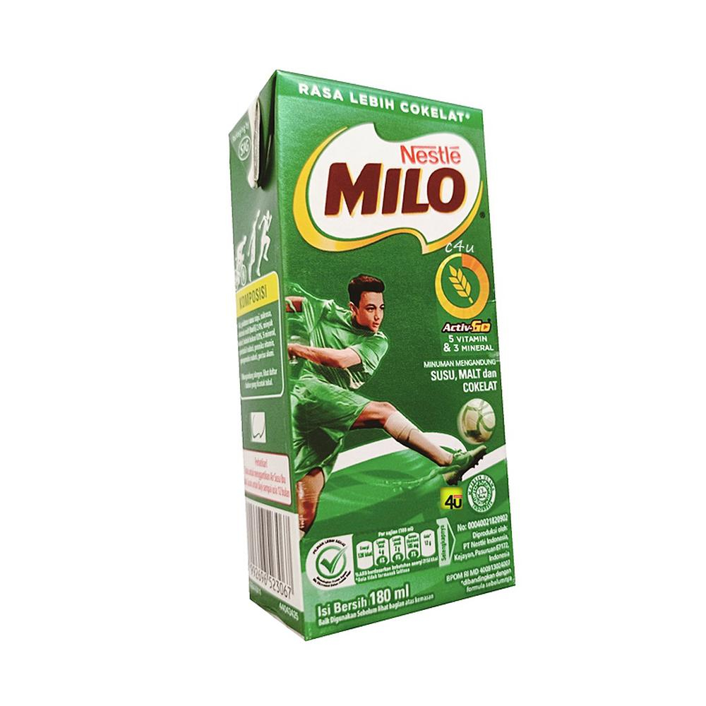 Jual Milo Uht 180ml Susu Kotak Coklat 1Pcs Activ - Go Cokelat | Shopee Indonesia