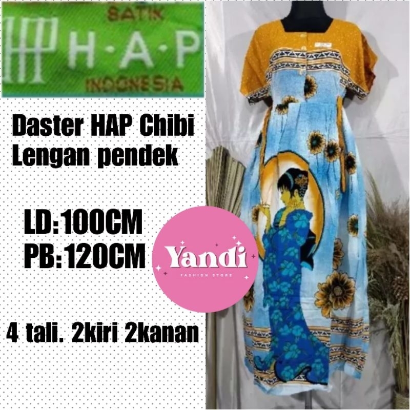 Jual DASTER HAP CHIBI LENGAN PENDEK LD 100 CM | Shopee Indonesia