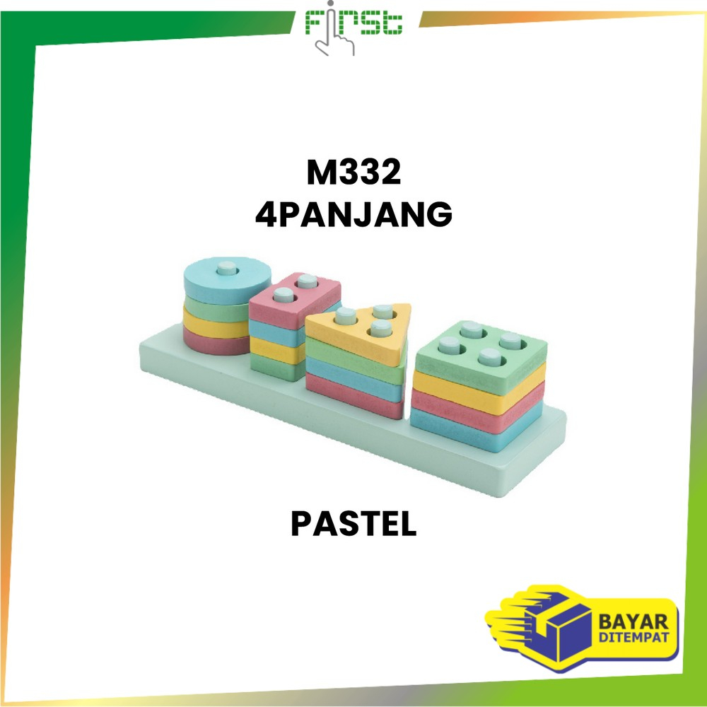 Jual FH-M332 Puzzle Geometri Mainan Edukasi Anak Papan Susun Sortir ...
