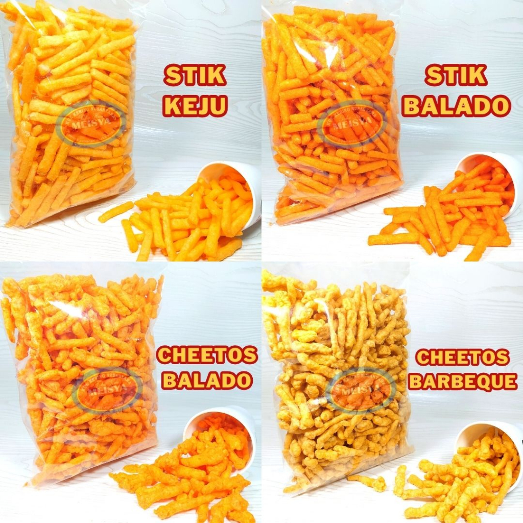 Jual Snack Kiloan / Stik Balado Keju / Twis Cheetos Balado bbq | Shopee ...