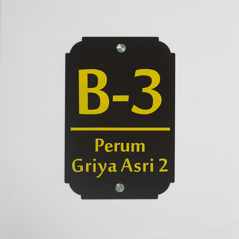 Jual PAPAN TANDA NOMOR RUMAH AKRILIK | NOMER RUMAH AKRILIK EXCLUSIVE ...