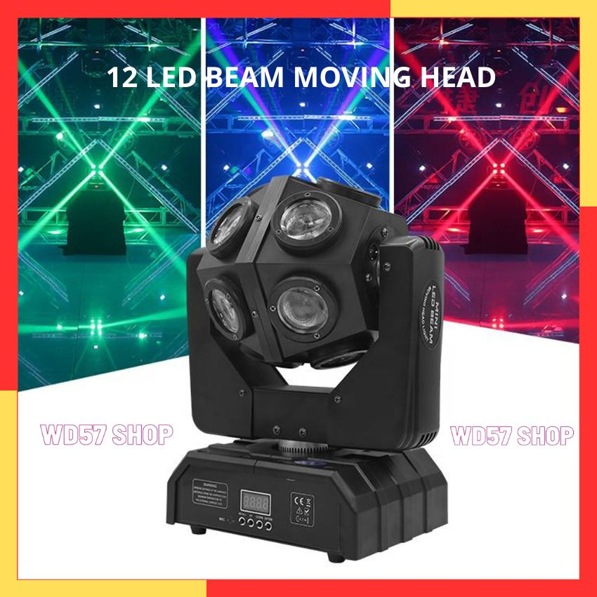 Jual Lampu Sorot LED Beam Disco Moving Head Putar RGB DMX512 120W ...