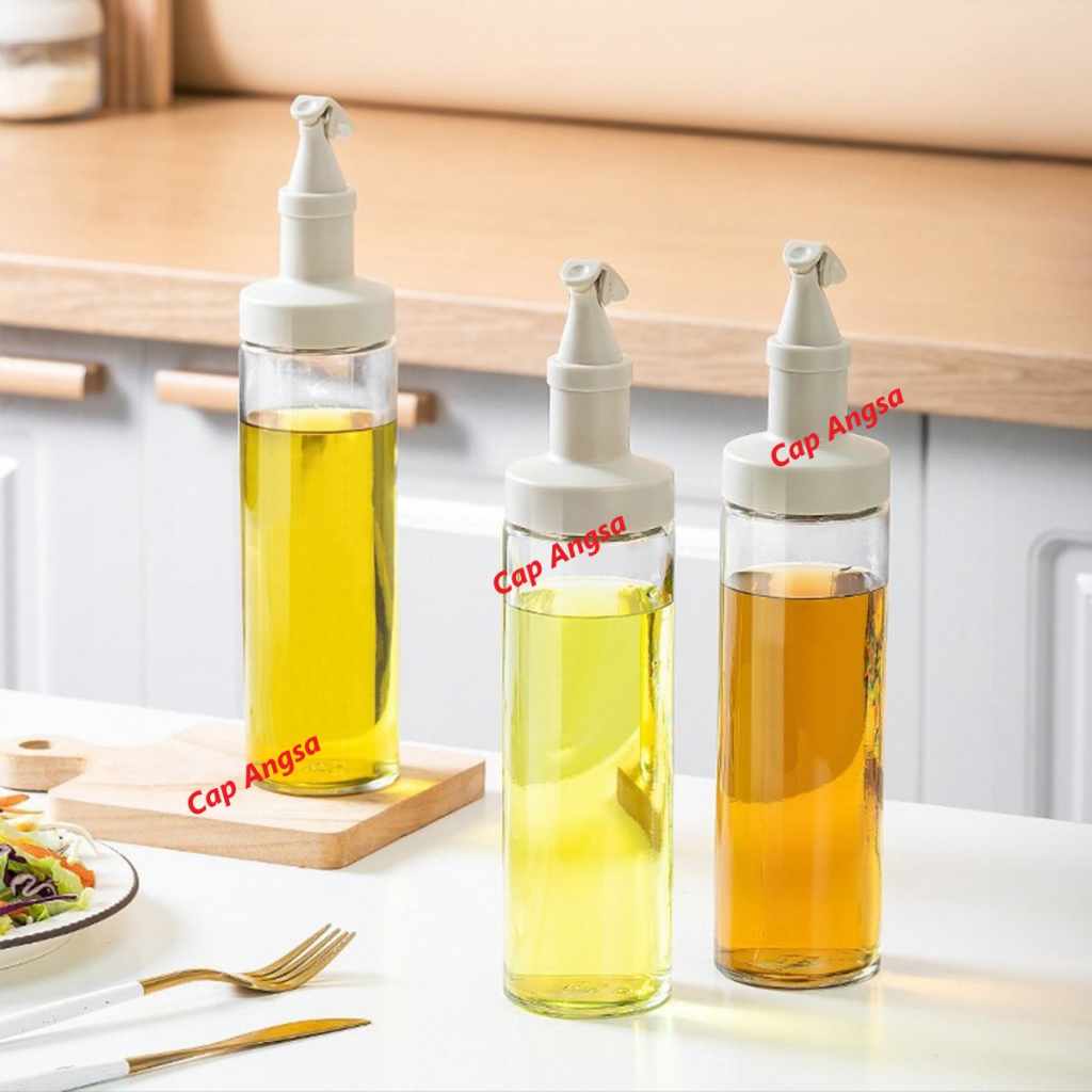 Jual OIL BOTTLE SALAD DRESSING POURER BOTOL KACA MINYAK KECAP ASIN ...