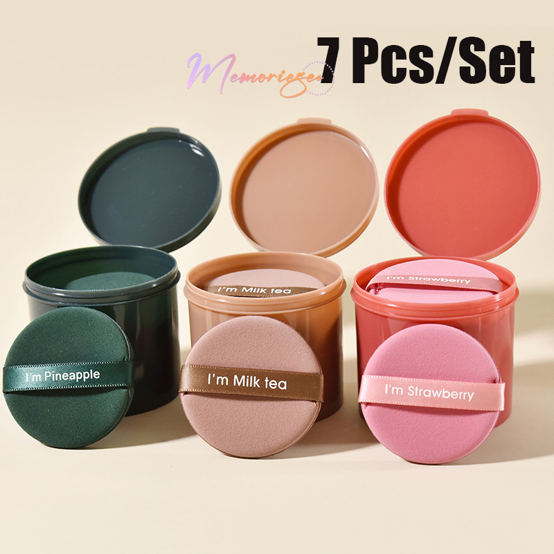 Jual COD&Ready 7 Pcs Spons Puff Air Cushion BB Cream Foundation Cair ...